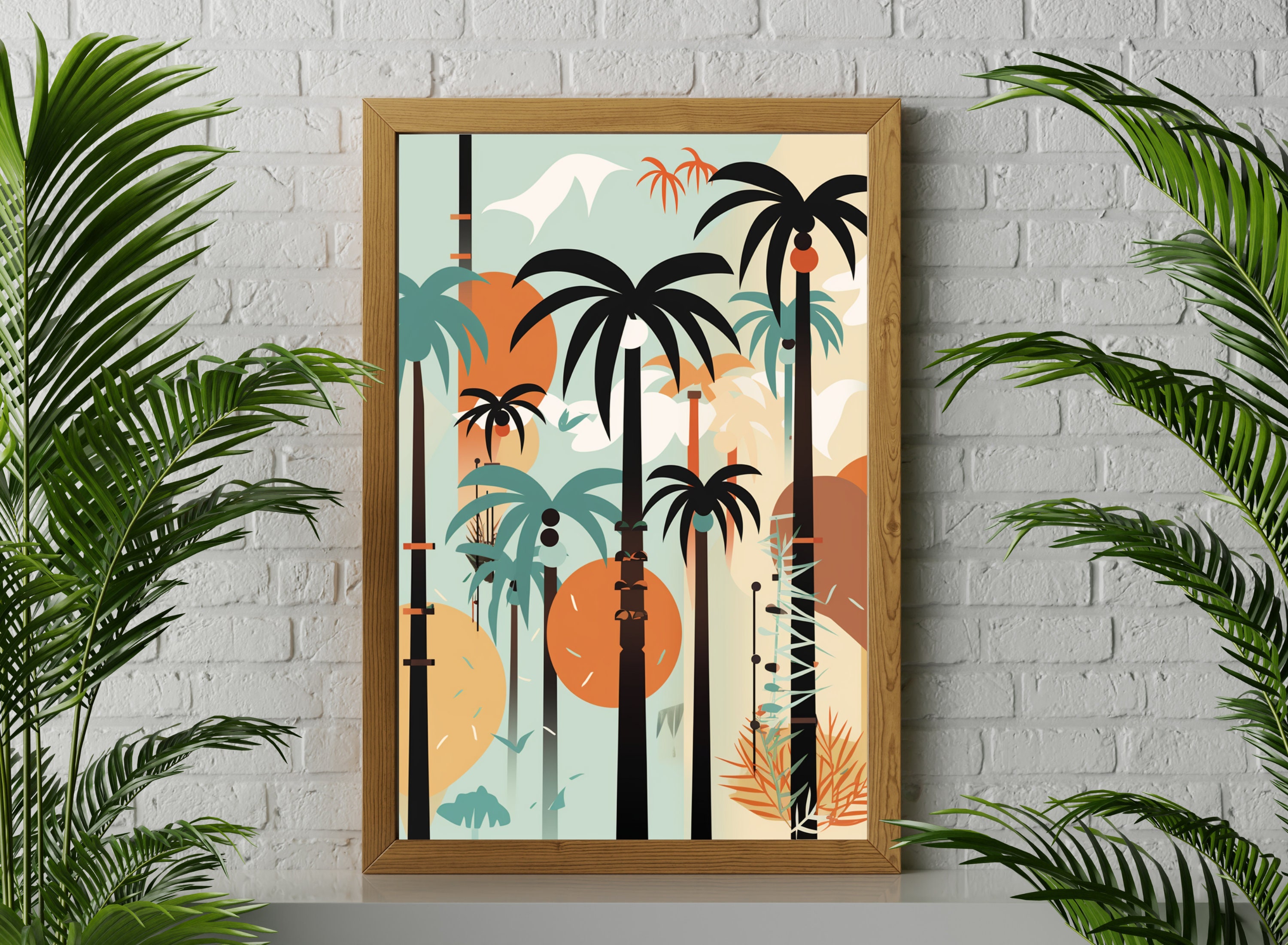 Palm Tree Print Palm Tree Poster Palm Tree Art Palm Trees - Etsy