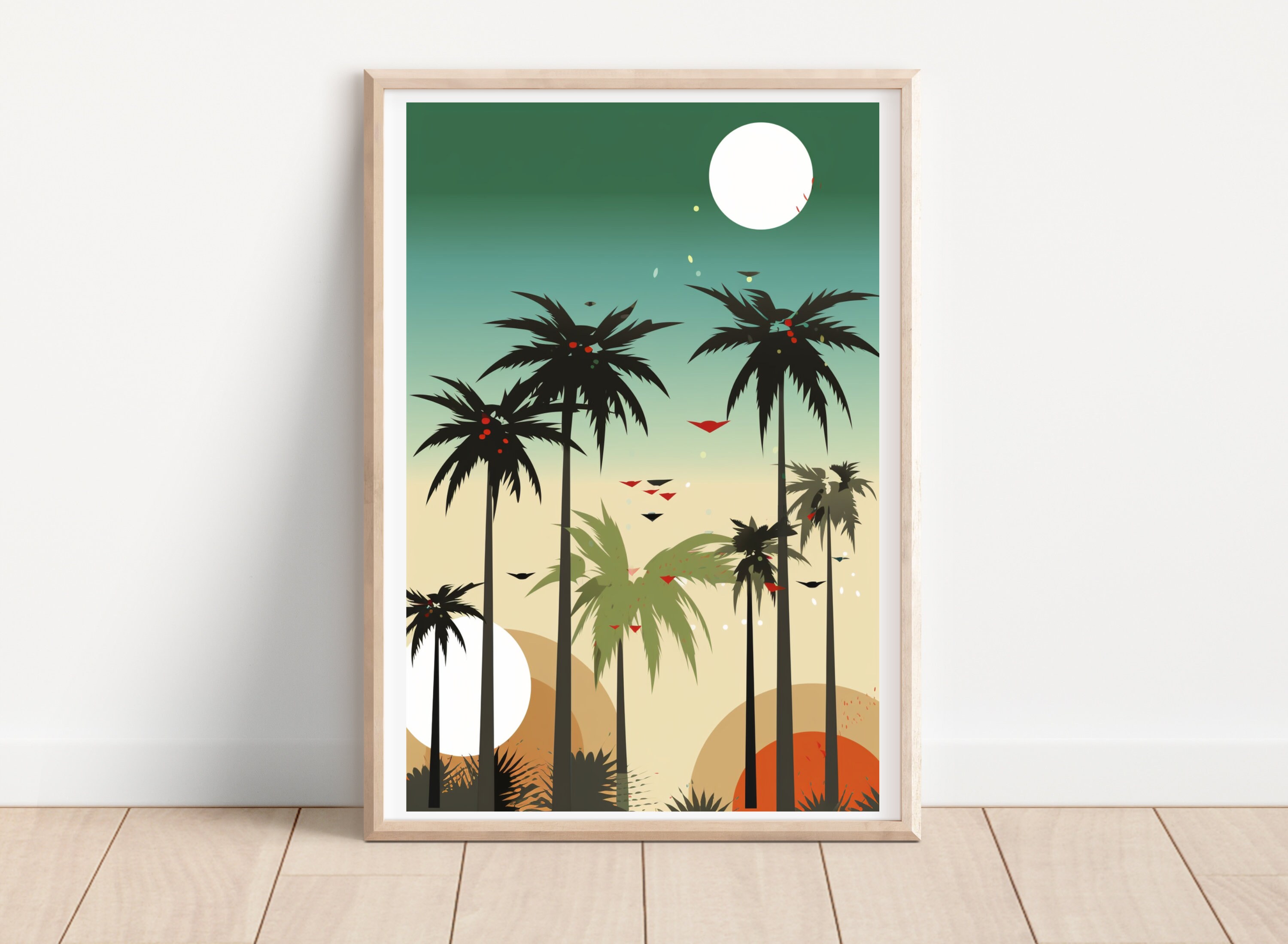 Palm Tree Print | Palm Tree Poster | Palm Tree Art | Palm Trees - Etsy