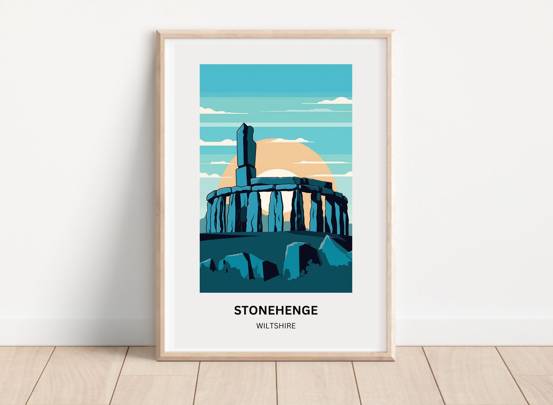 Stonehenge | Stonehenge Art | Stonehenge Print | Stonehenge Poster - Etsy