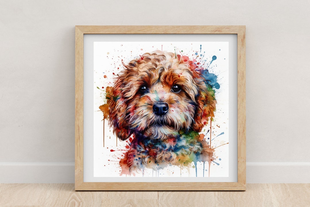 Cavapoo Print | Cavapoo | Cavapoo Poster | Watercolour Print | Dog Lovers | Pet Portrait - Etsy UK