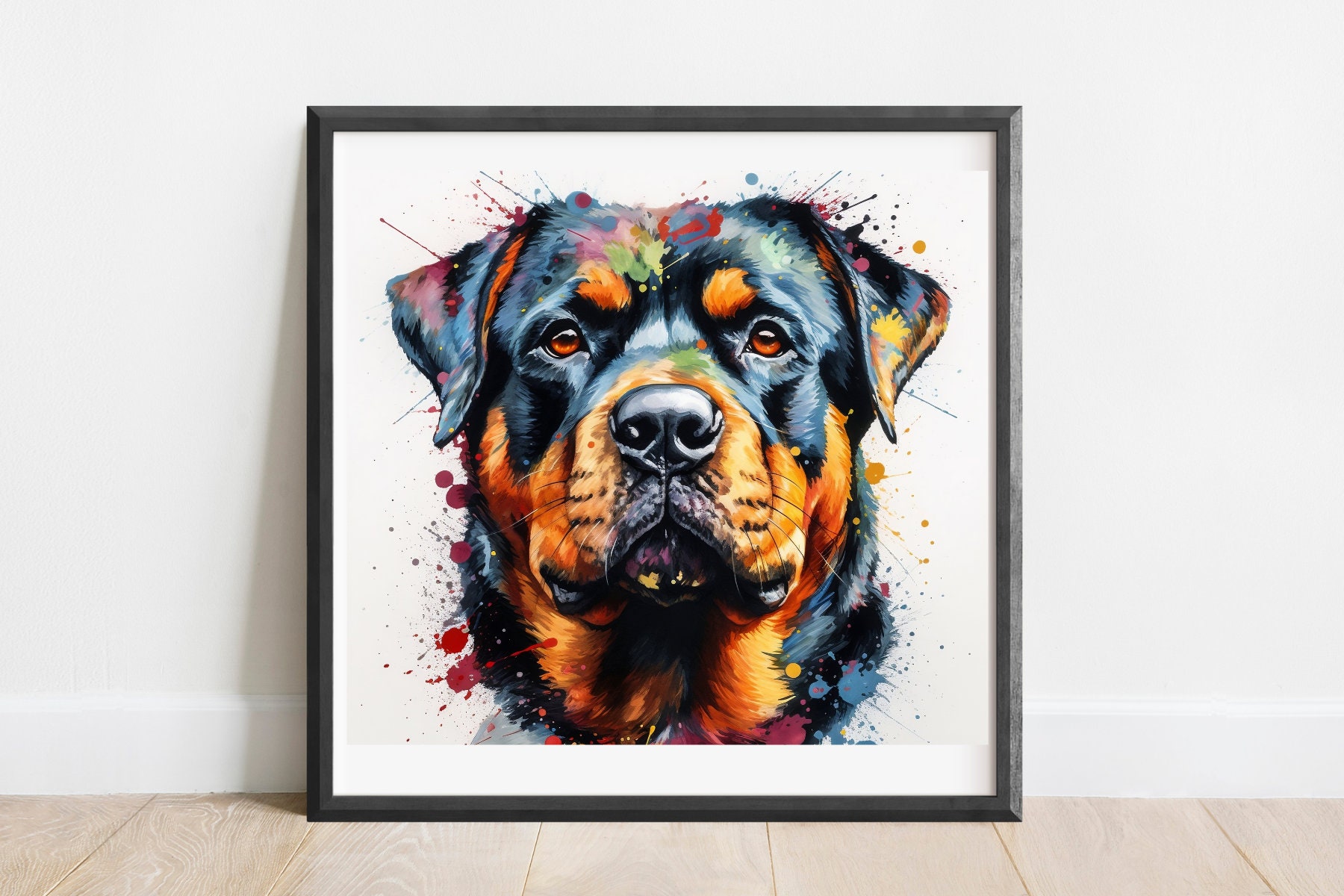 Rottweiler Print | Rottweiler | Rottweiler Poster | Watercolour Print ...