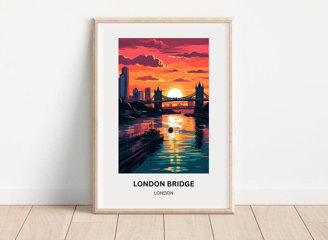 London Bridge London Bridge Poster London Bridge Print - Etsy
