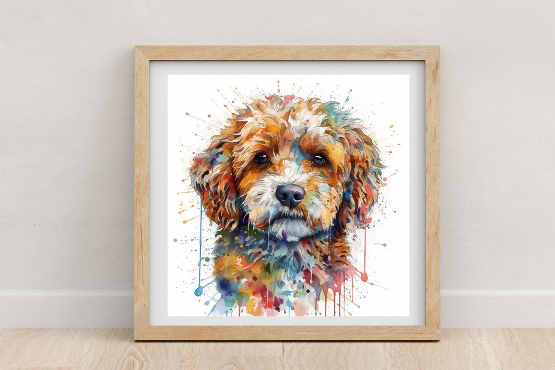Cavapoo Print Cavapoo Cavapoo Poster Watercolour Print - Etsy