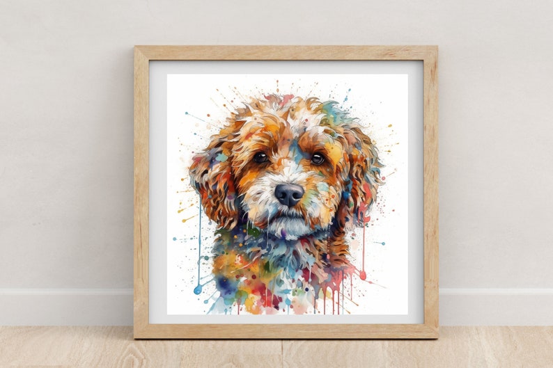 Cavapoo Print Cavapoo Cavapoo Poster Watercolour Print - Etsy