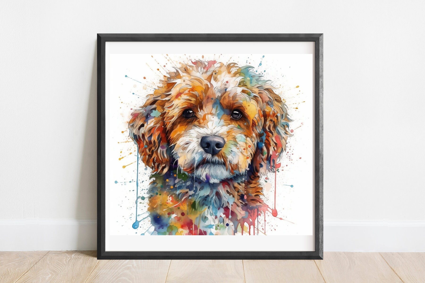 Cavapoo Print | Cavapoo | Cavapoo Poster | Watercolour Print | Dog ...