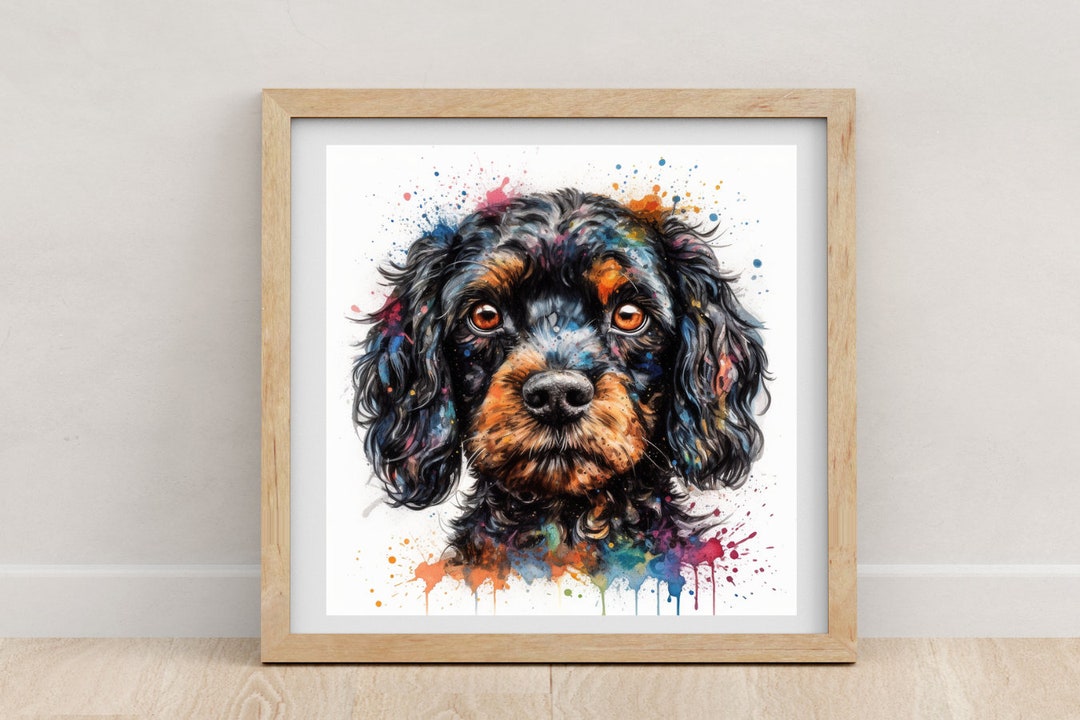 Cavapoo Print Cavapoo Cavapoo Poster Watercolour Print Dog Lovers Pet ...
