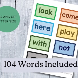Sight Word Flashcards for Beginner Readers Flashcards of Sight Words ...