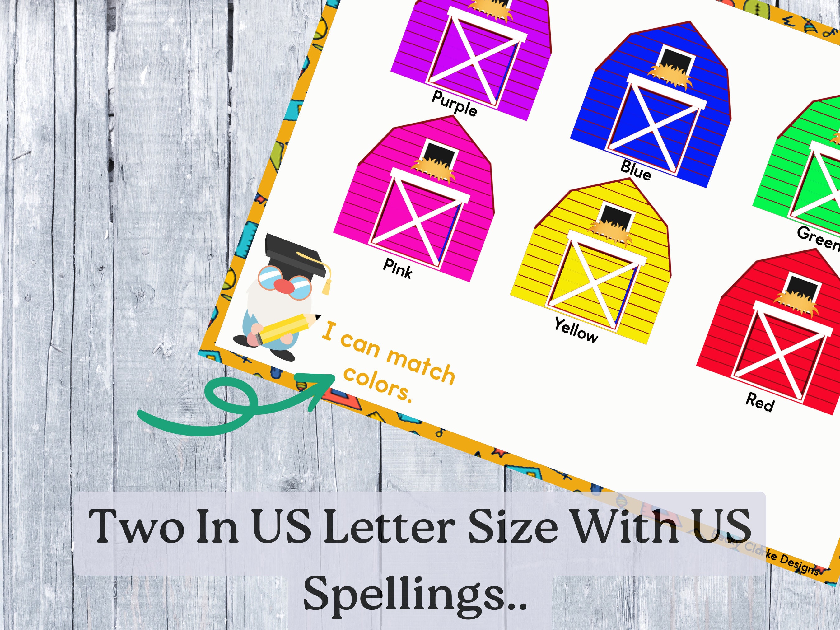 Tractor Colour Matching Activity for Toddler Color Homeschool Resource ...