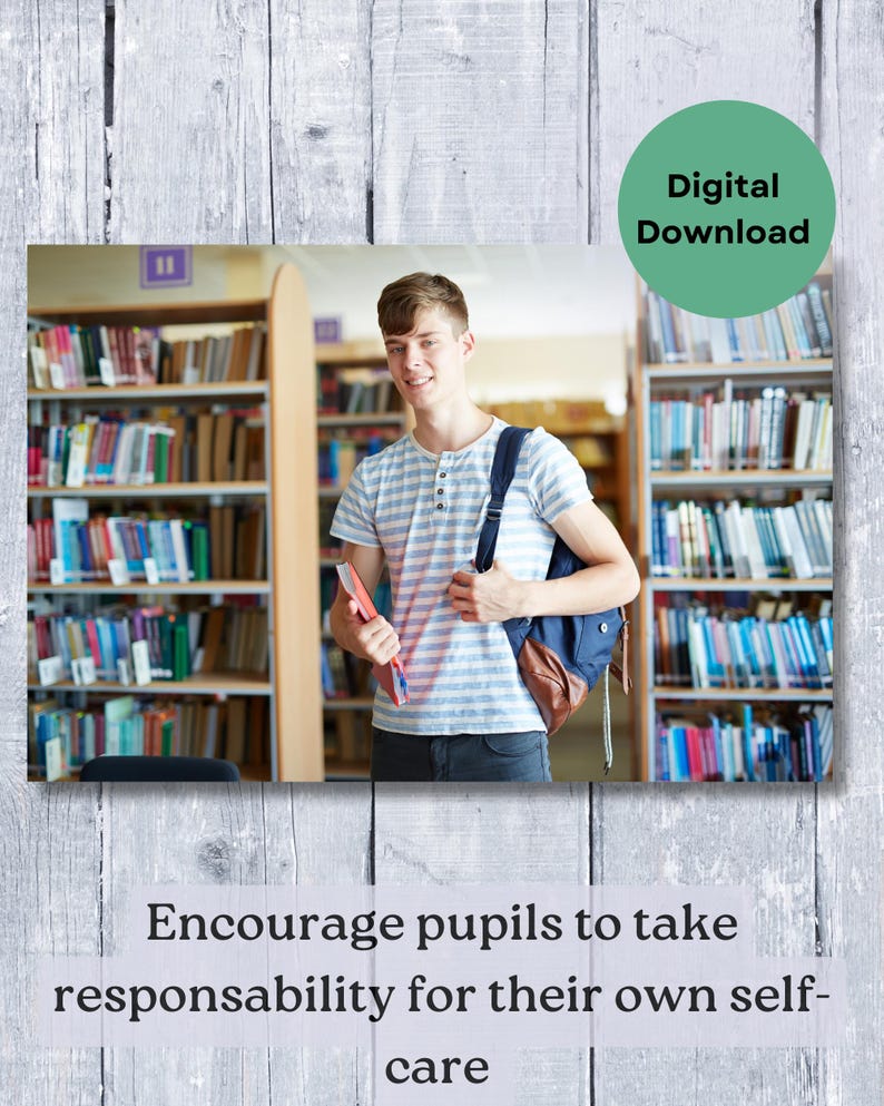 Self-care Alphabet Poster Printable Mental Health Support for Students ...