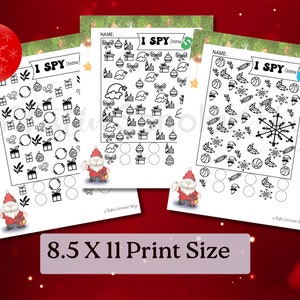 Christmas I Spy Activity Printable Christmas Eye Spy Activity for Kids ...
