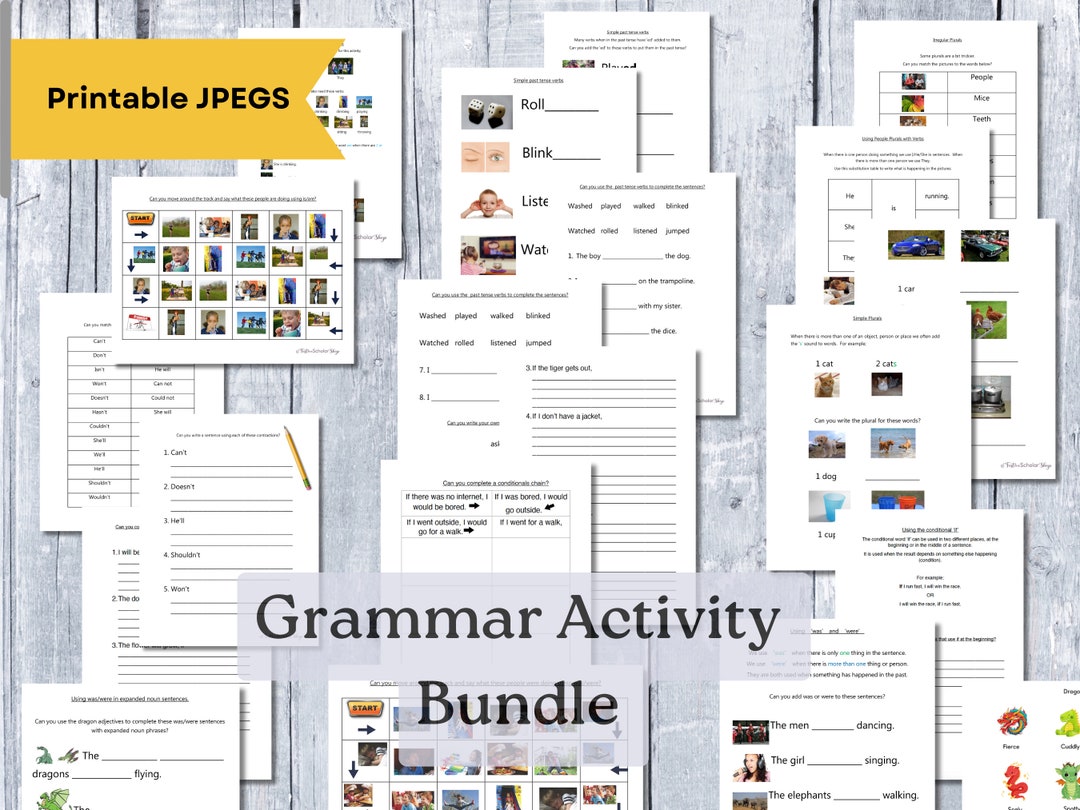 Grammar Worksheets for 1st Grade Pupils Homeschool English Resources ...
