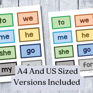 Sight Word Flashcards for Beginner Readers Flashcards of Sight Words ...