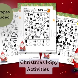 Christmas I Spy Activity Printable Christmas Eye Spy Activity for Kids ...
