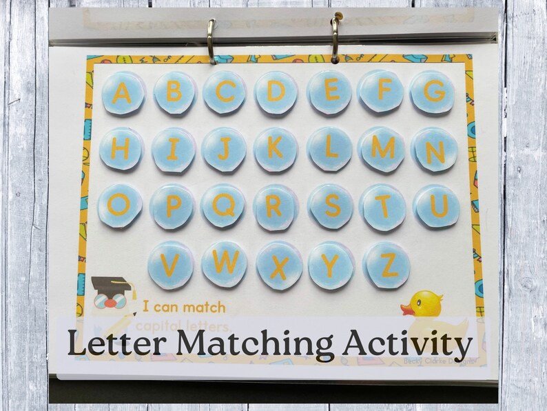 Letter Matching Activity for Toddlers Letter Recognition Printable ...