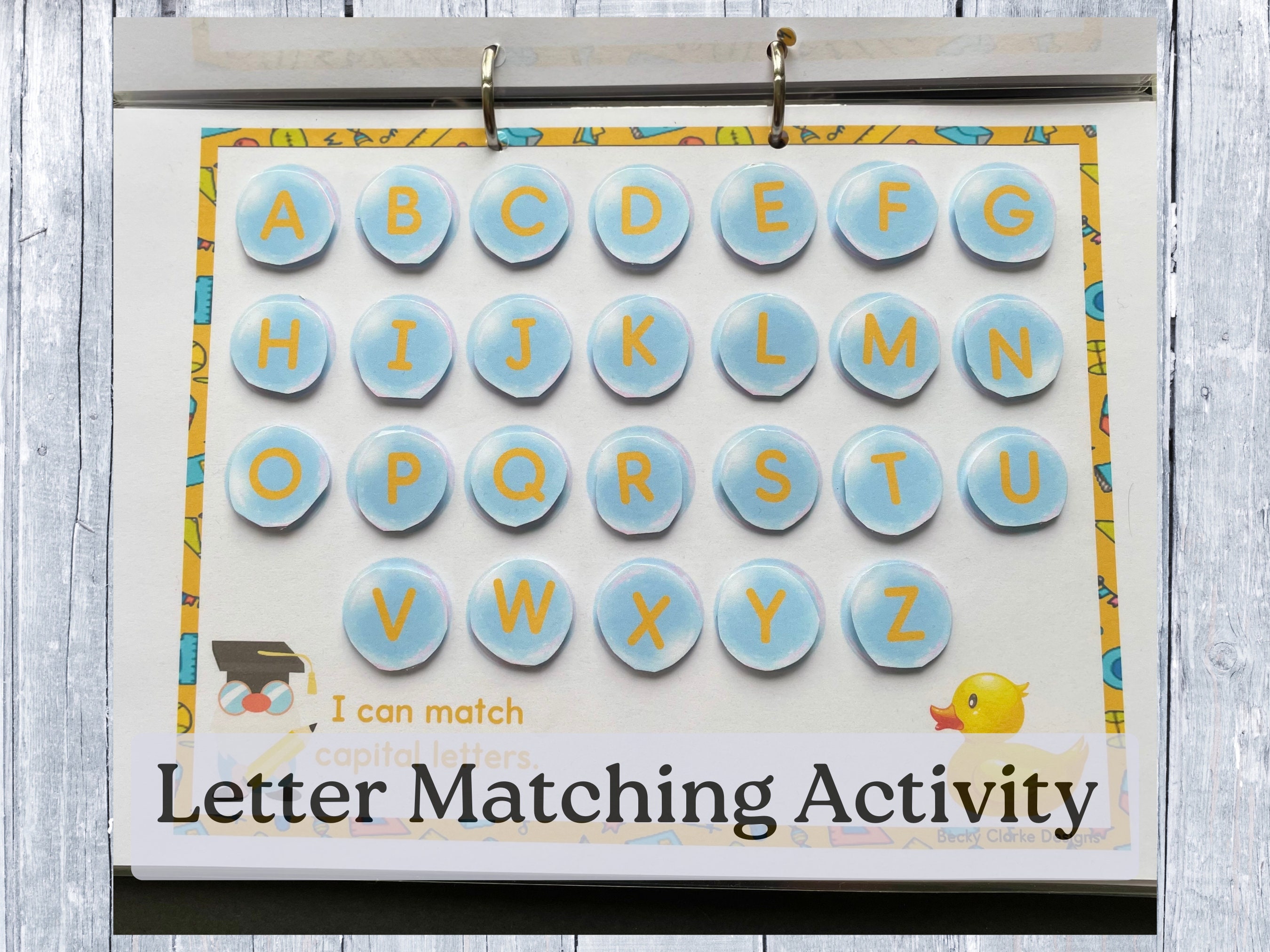 Letter Matching Activity for Toddlers Letter Recognition Printable ...