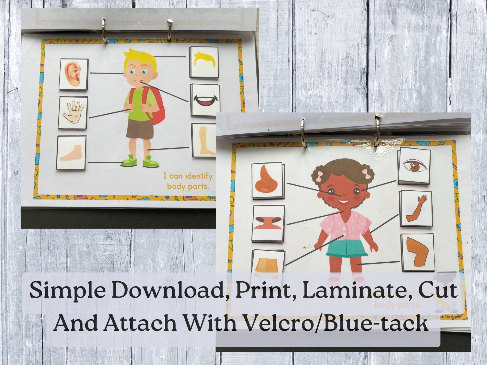 Body Parts Activity Printable for Toddlers Parts of the Body Printable ...