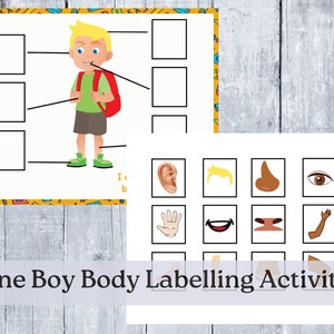 Body Parts Activity Printable for Toddlers Parts of the Body Printable ...