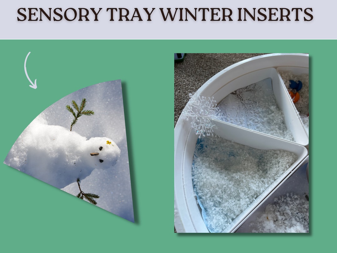 Sensory Tray Winter Inserts Printable Sensory Bin Resource for Tuff Tub ...