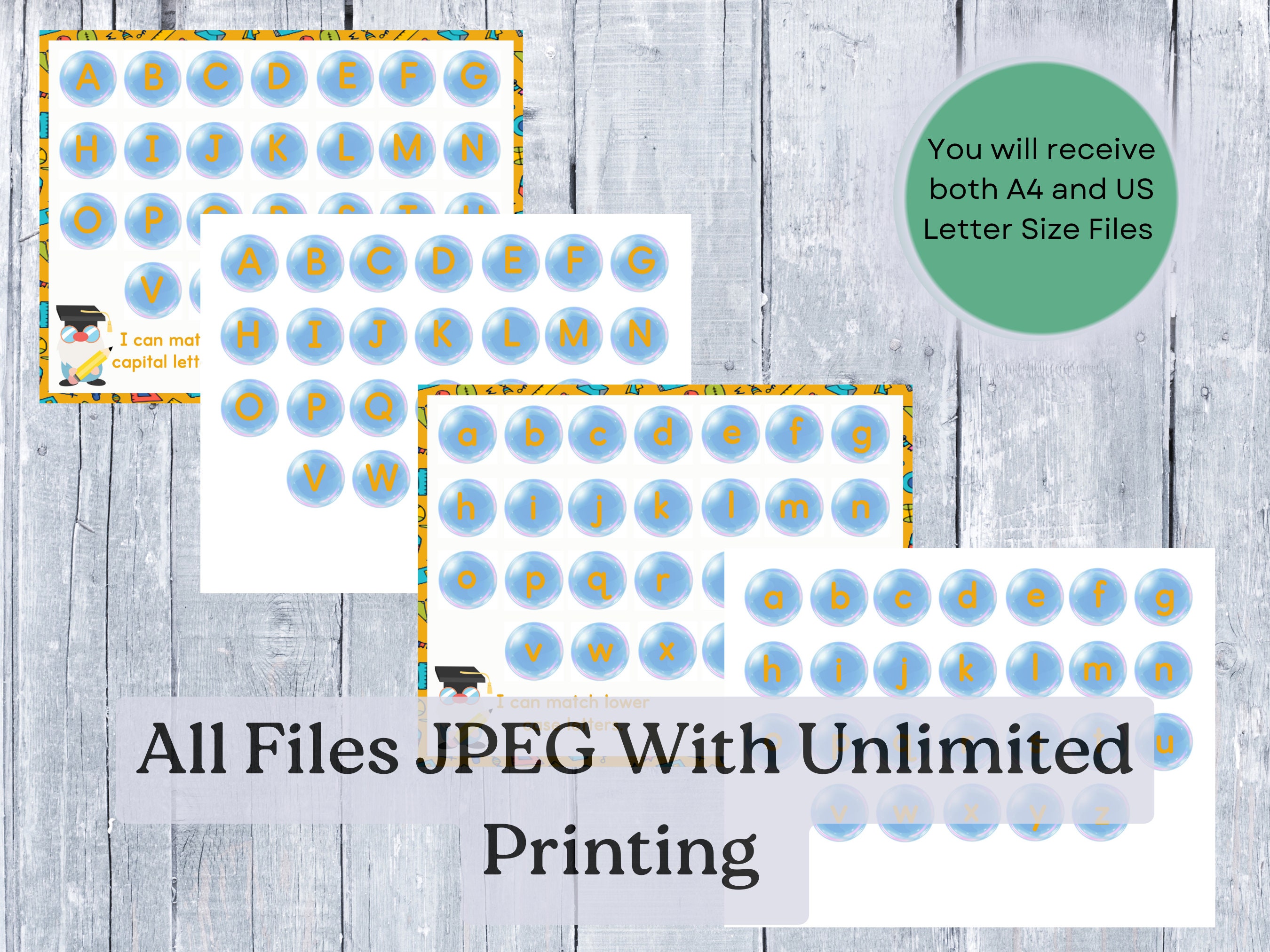 Letter Matching Activity for Toddlers Letter Recognition Printable ...