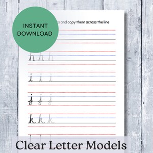 Handwriting Cursive Practice Sheets Letter and Name Tracing ...