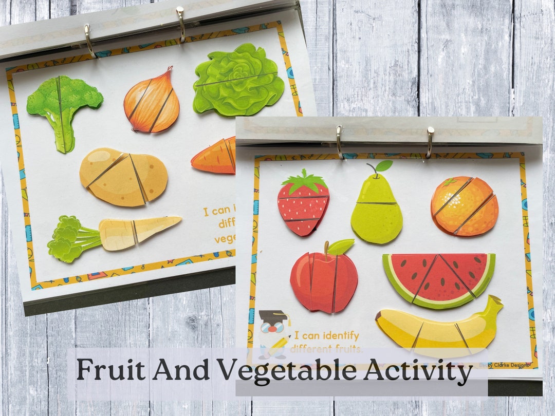Fruit and Vegetable Activity Printable Vegetable and Fruit Puzzles ...