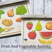 Fruit and Vegetable Activity Printable Vegetable and Fruit Puzzles ...