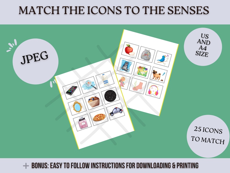 Five Senses Sorting Activity Printable 5 Senses Resource for Homeschool ...