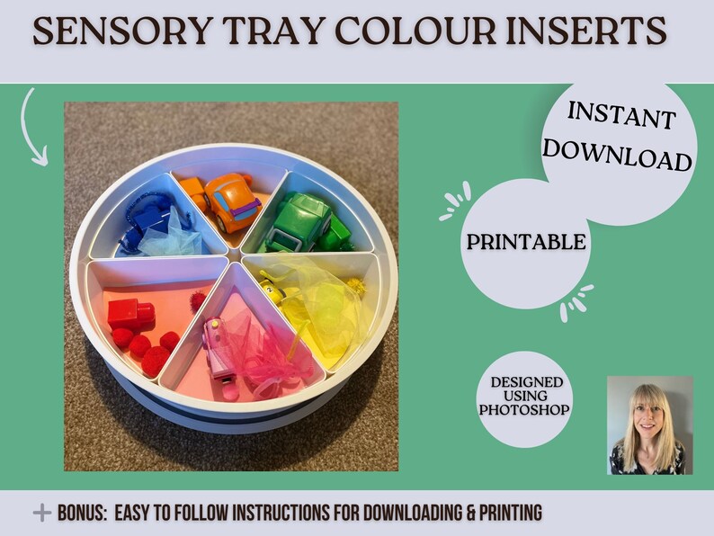 Sensory Tray Colour Inserts Printable Sensory Bin Resource for Tuff Tub ...