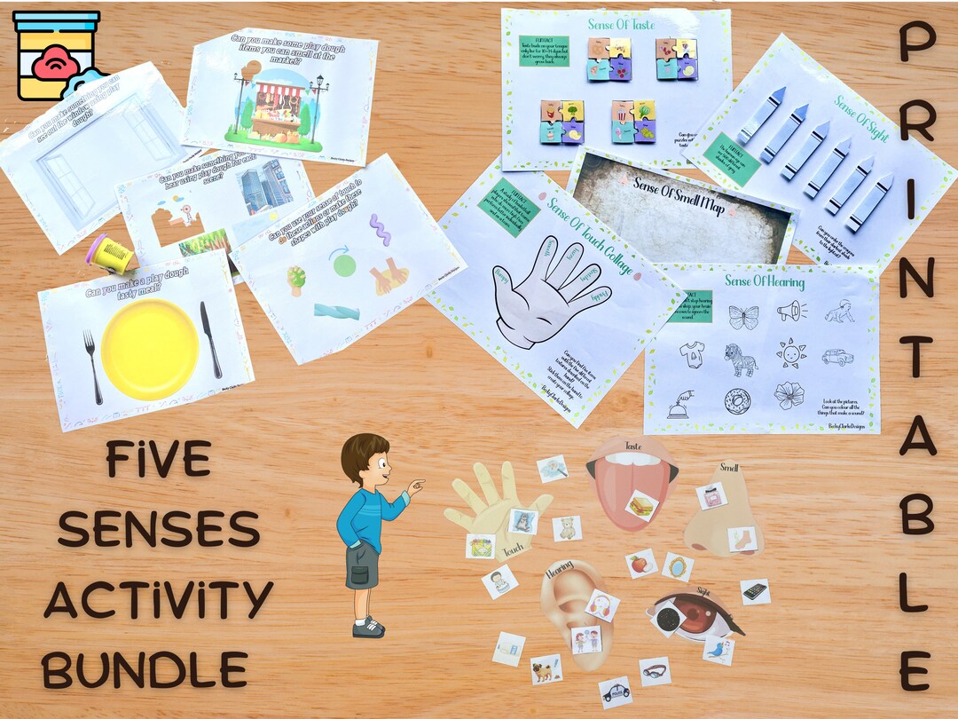 Five Senses Activities Printable for the 5 Senses Activity - Etsy