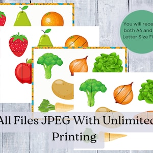 Fruit and Vegetable Activity Printable Vegetable and Fruit Puzzles ...