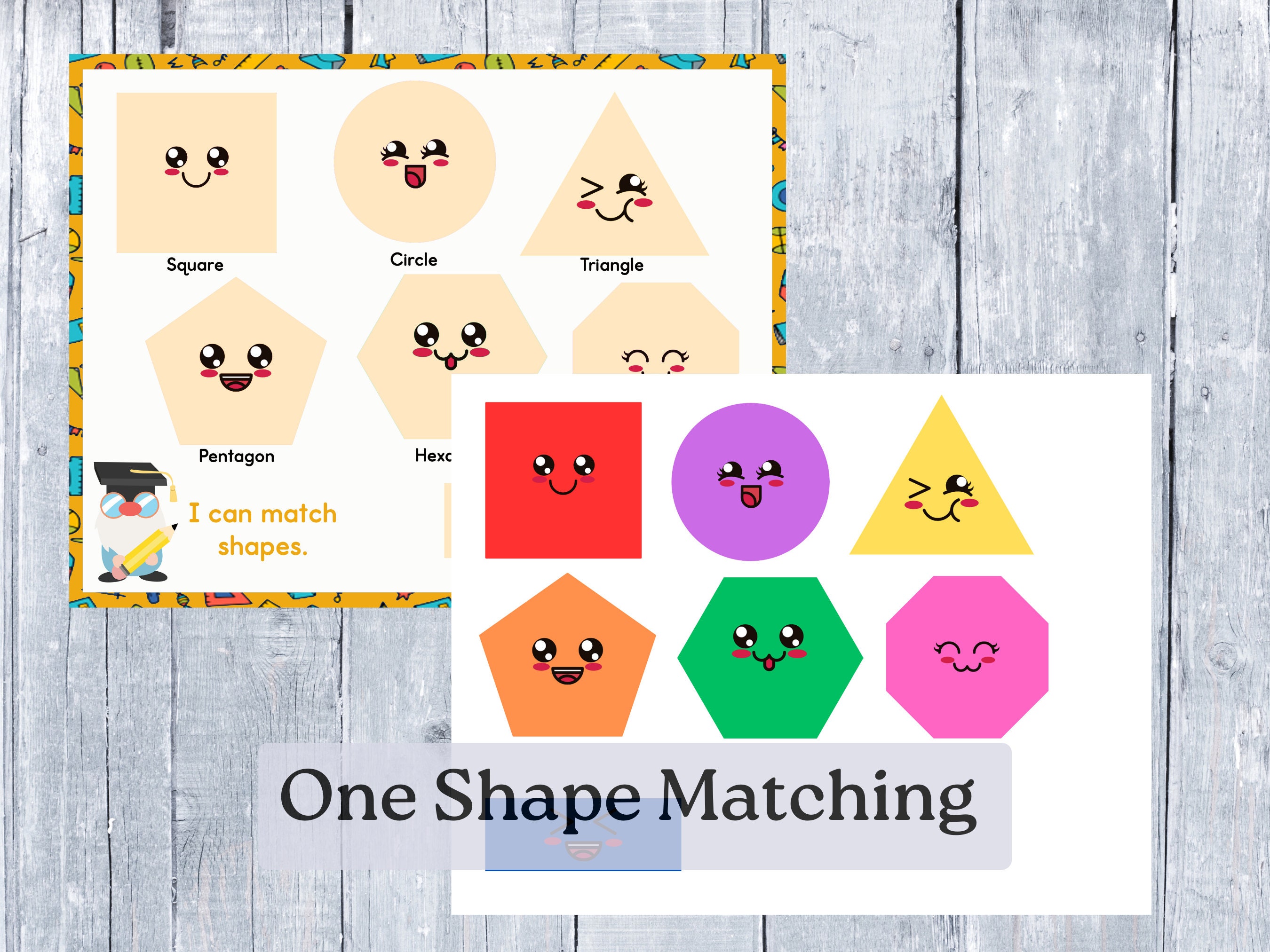 Shape Matching Activities Printable Match the Shapes Toddler Activity ...