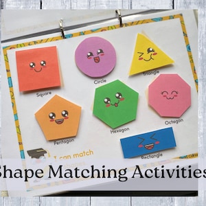 Shape Matching Activities Printable Match the Shapes Toddler Activity ...