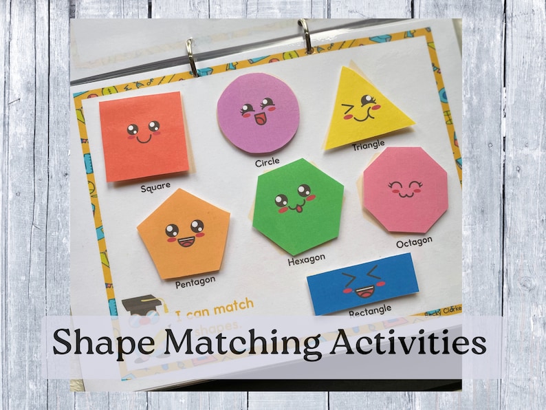 Shape Matching Activities Printable Match the Shapes Toddler Activity ...