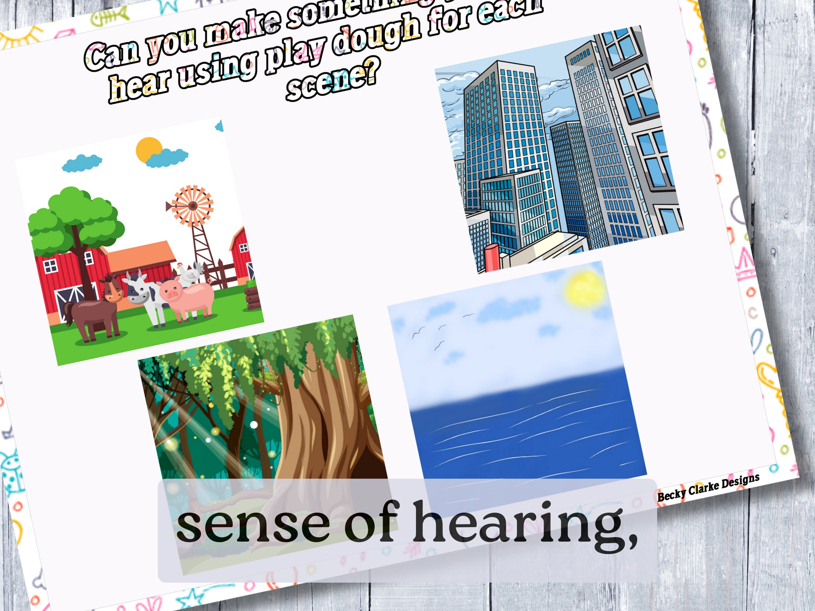 Five Senses Activity Printable 5 Senses Resource for - Etsy