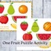 Fruit and Vegetable Activity Printable Vegetable and Fruit Puzzles ...