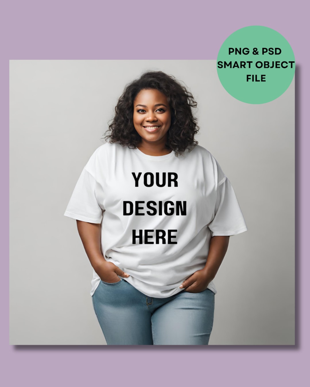 Plus Size T-shirt Mockup Professional Influencer Mock up Perfect for ...