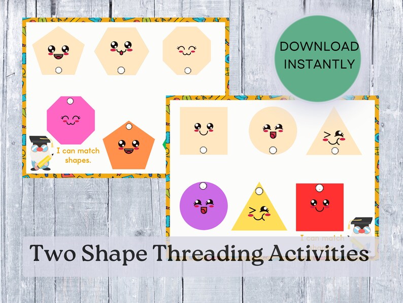 Shape Matching Activities Printable Match the Shapes Toddler Activity ...