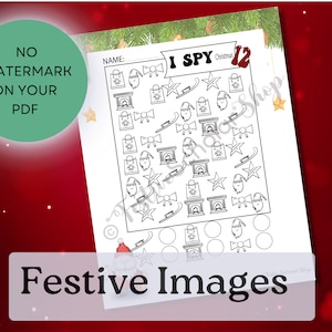 Christmas I Spy Activity Printable Christmas Eye Spy Activity for Kids ...