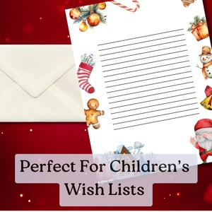 Letter to Santa Printable Santa Letter From Kid's Template Letter to ...