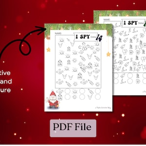 Christmas I Spy Activity Printable Christmas Eye Spy Activity for Kids ...