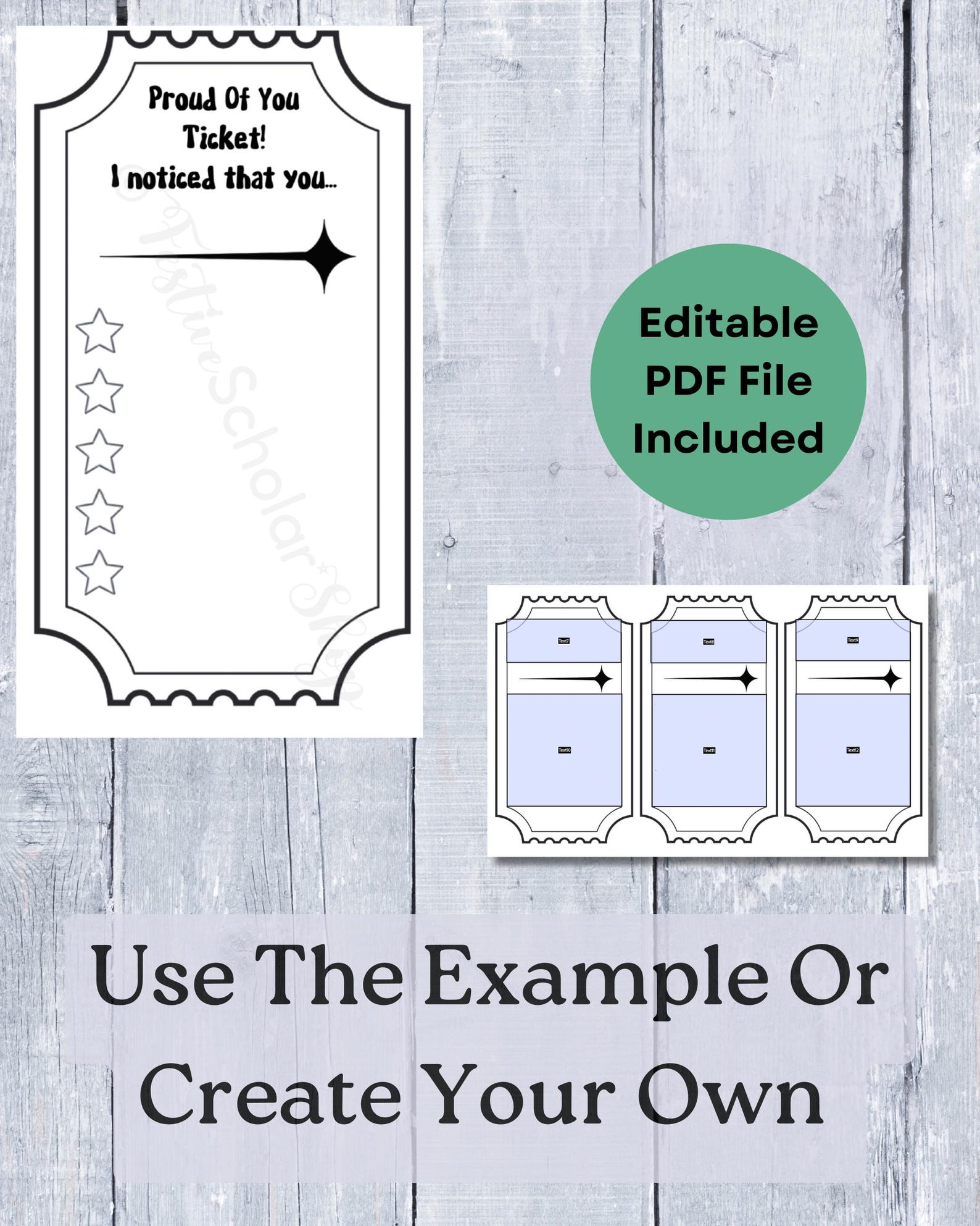 Kids Reward Ticket Printable Incentive Coupon for Pupil Achievement ...