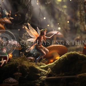 Fairy Magic Digital Backdrop / Fairy Background / Fairy Art / Fairy ...