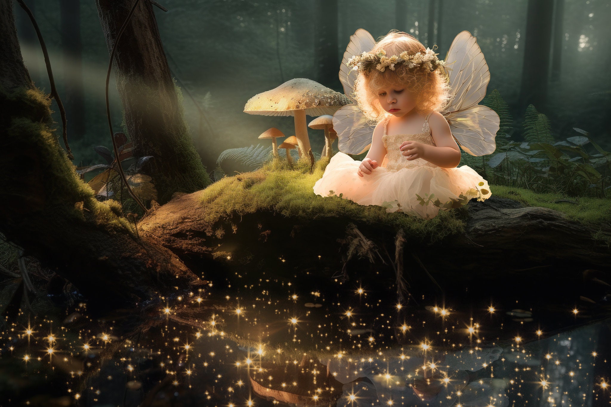 Fairy Magic Digital Backdrop / Fairy Background / Fairy Art / Fairytale ...
