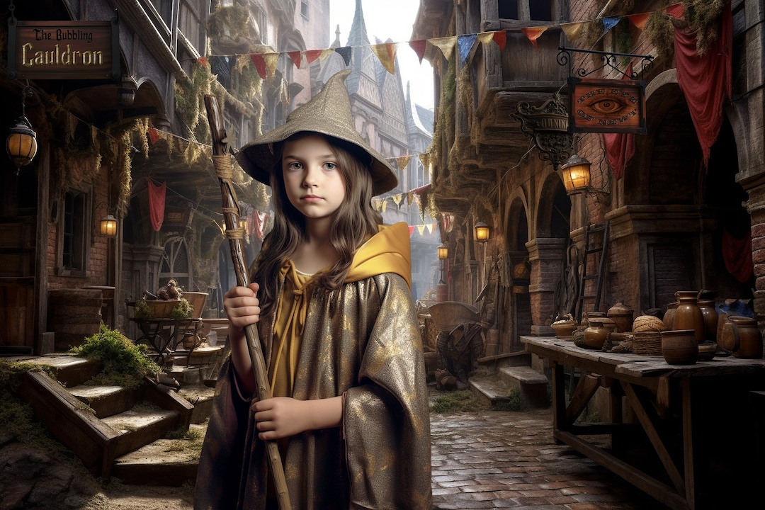 Wizard Market Digital Background / Magic Market Backdrop / Fairy Tale ...