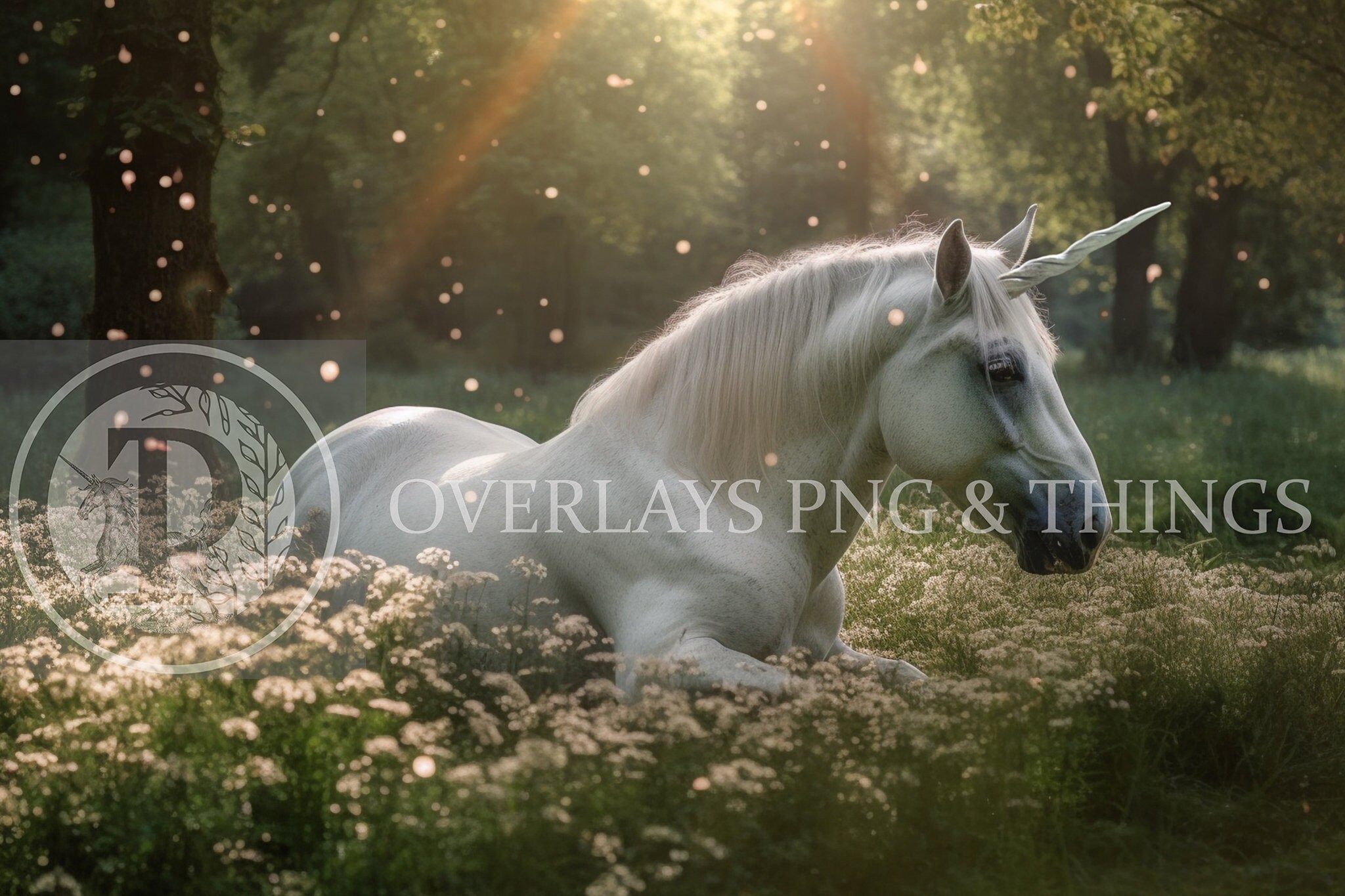 Unicorn Forest Bundle Pack / Unicorn Digital Background / Fairy Tale ...