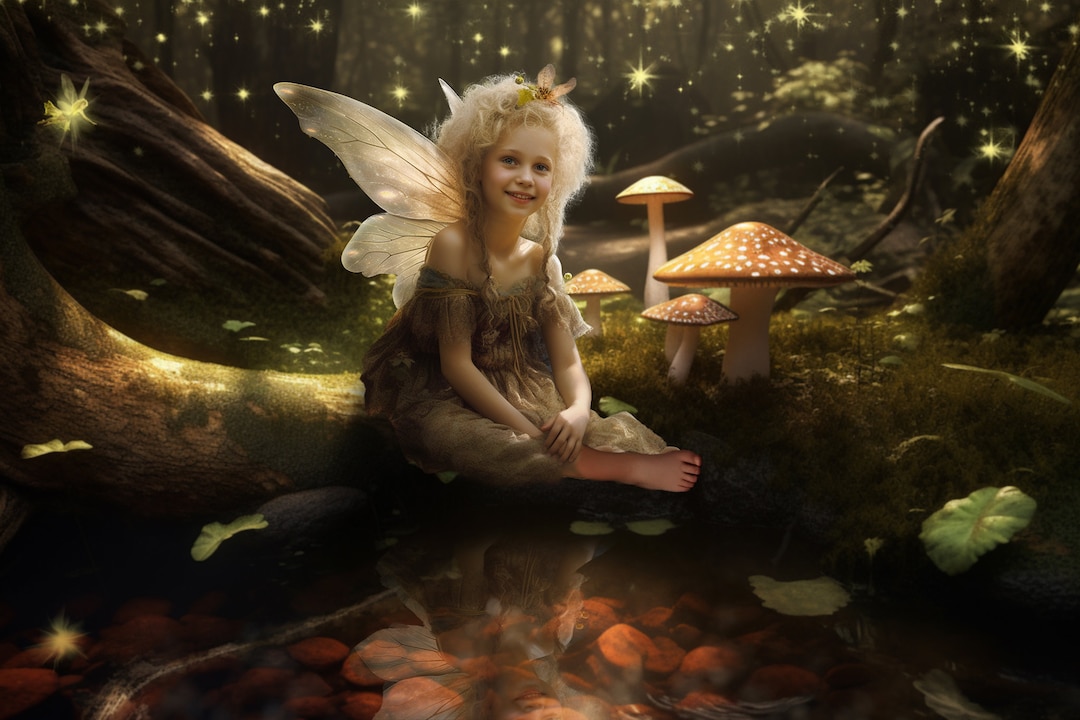 Fairy Magical Digital Backdrop / Fairy Background / Fairy Art / Fairy ...