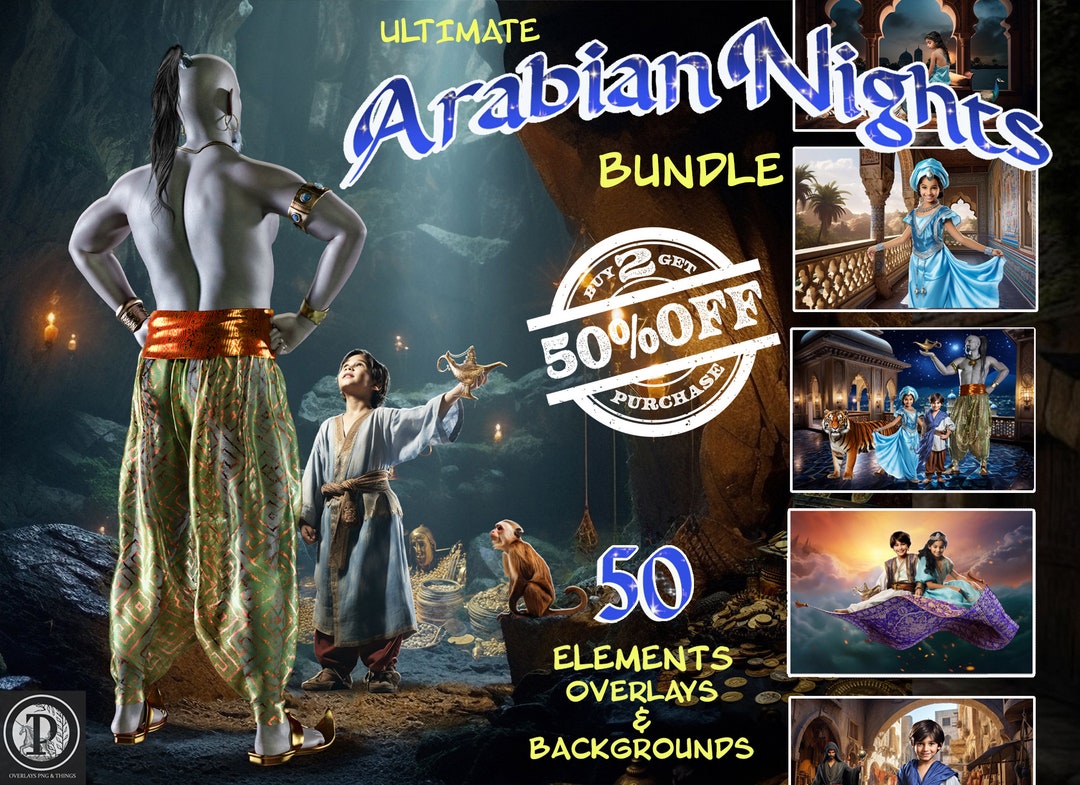 Aladdin Digital Backdrop for Composite Photography and Digital Art / Bundle Pack for Artist and ...