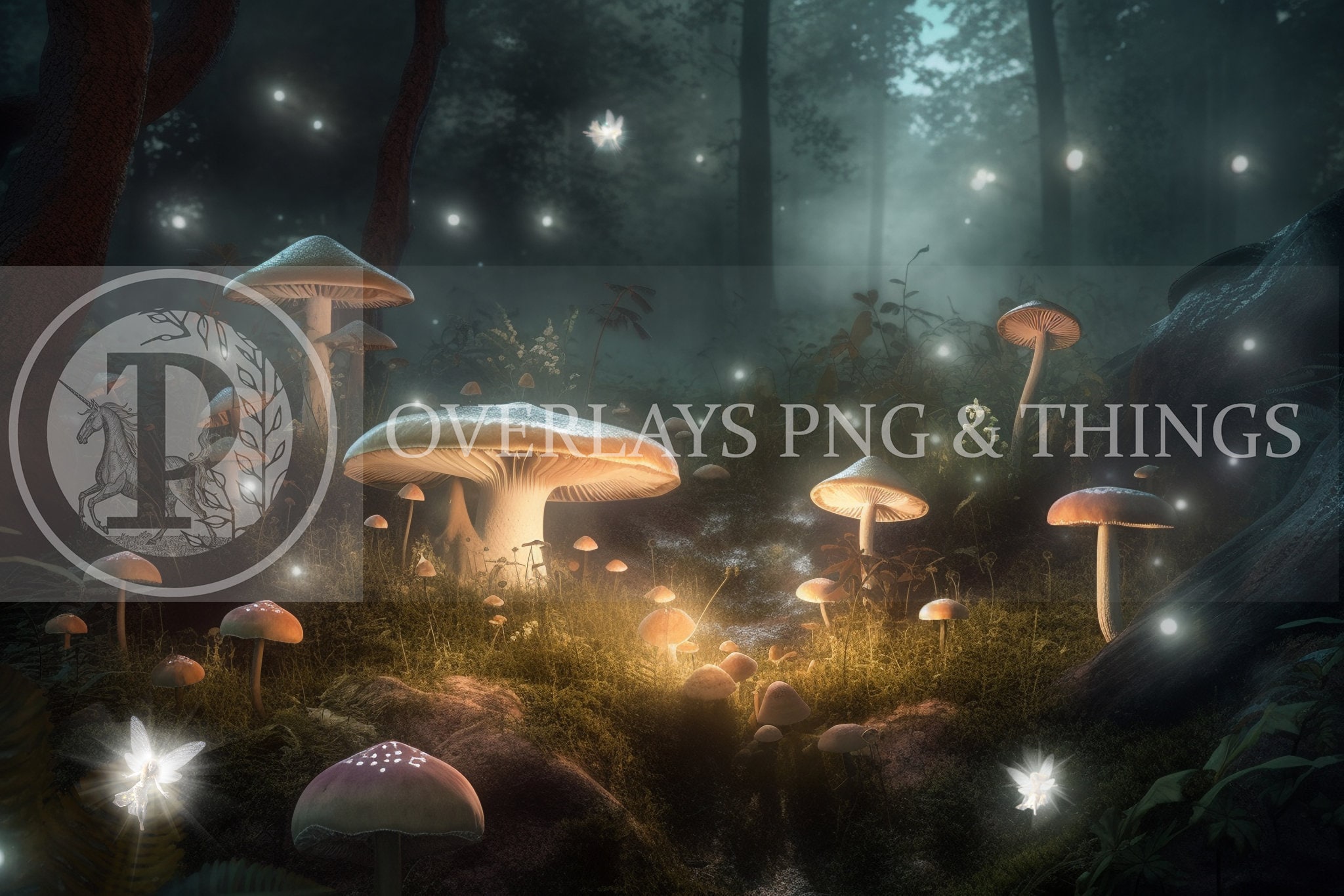 Magical Fairy Digital Backdrop / Fairy Background / Fairy Art / Fairy ...