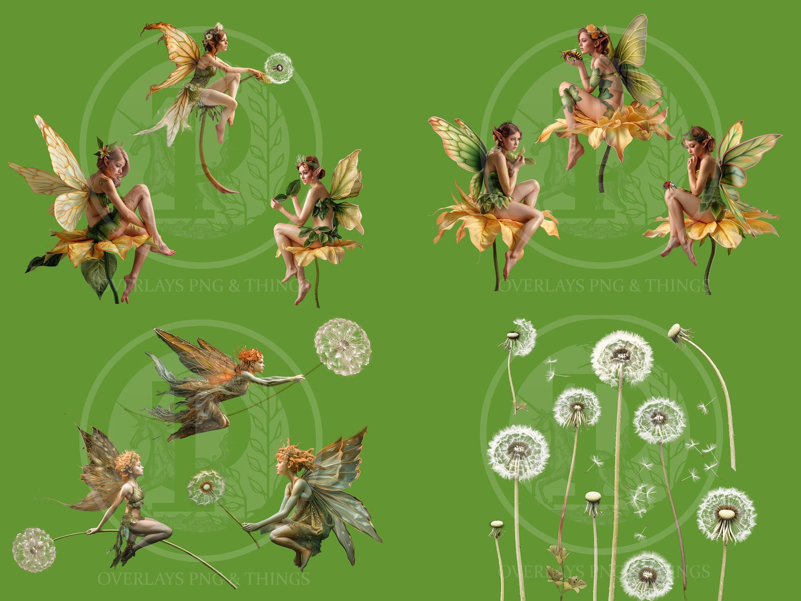Magical Fairy Fields Digital Overlay Kit for Photoshop - Enchanting ...