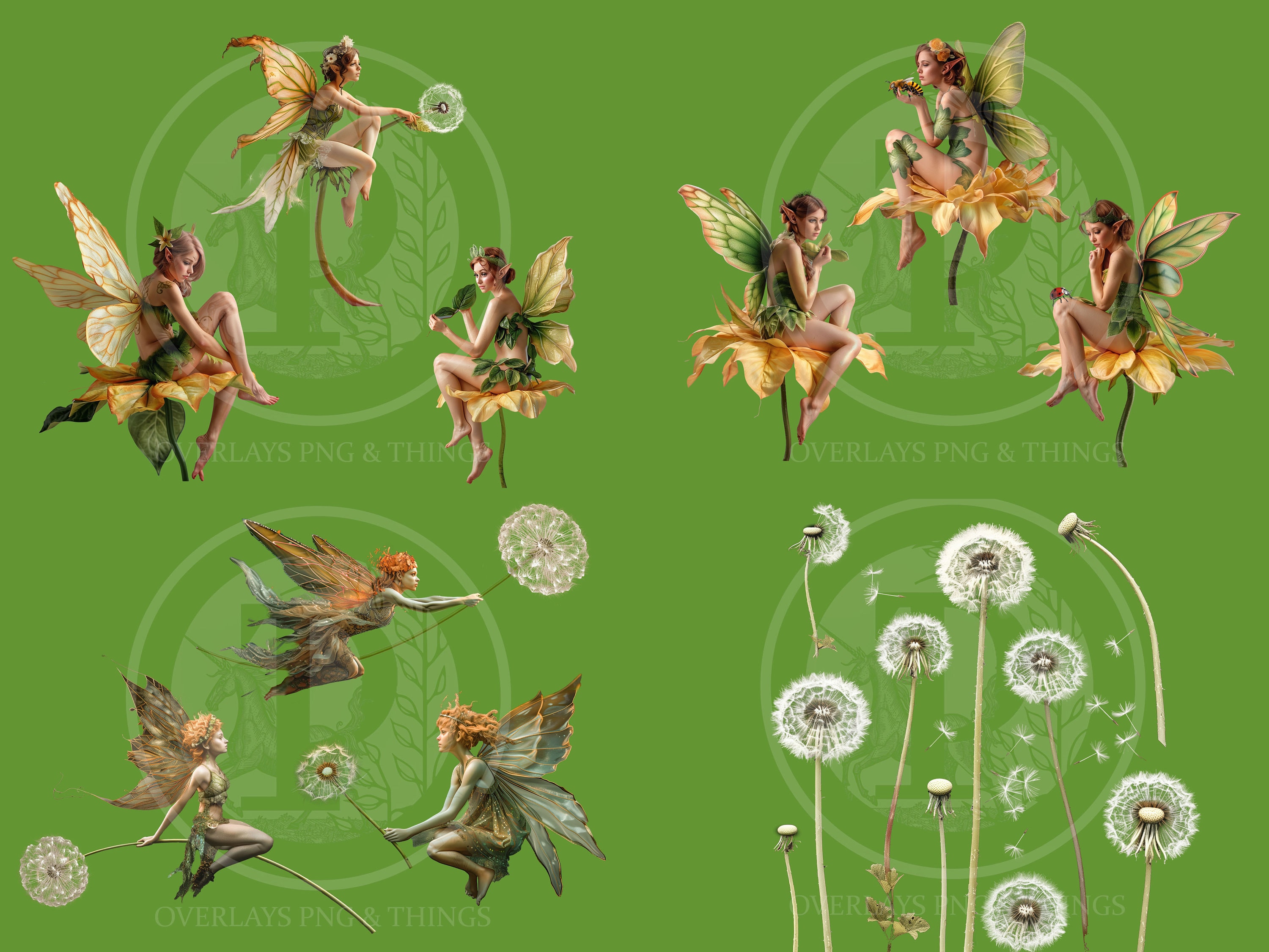 Magical Fairy Fields Digital Overlay Kit for Photoshop Enchanting ...
